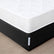 Box Spring Cover Twin XL, Smooth and Elastic Wrap Around, Black