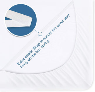 Box Spring Cover with Smooth and Elastic Woven Material, Wrinkle & Fad