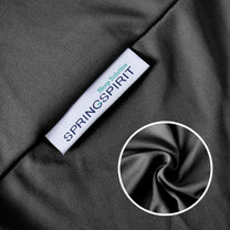 Box Spring Cover Twin XL, Smooth and Elastic Wrap Around, Black